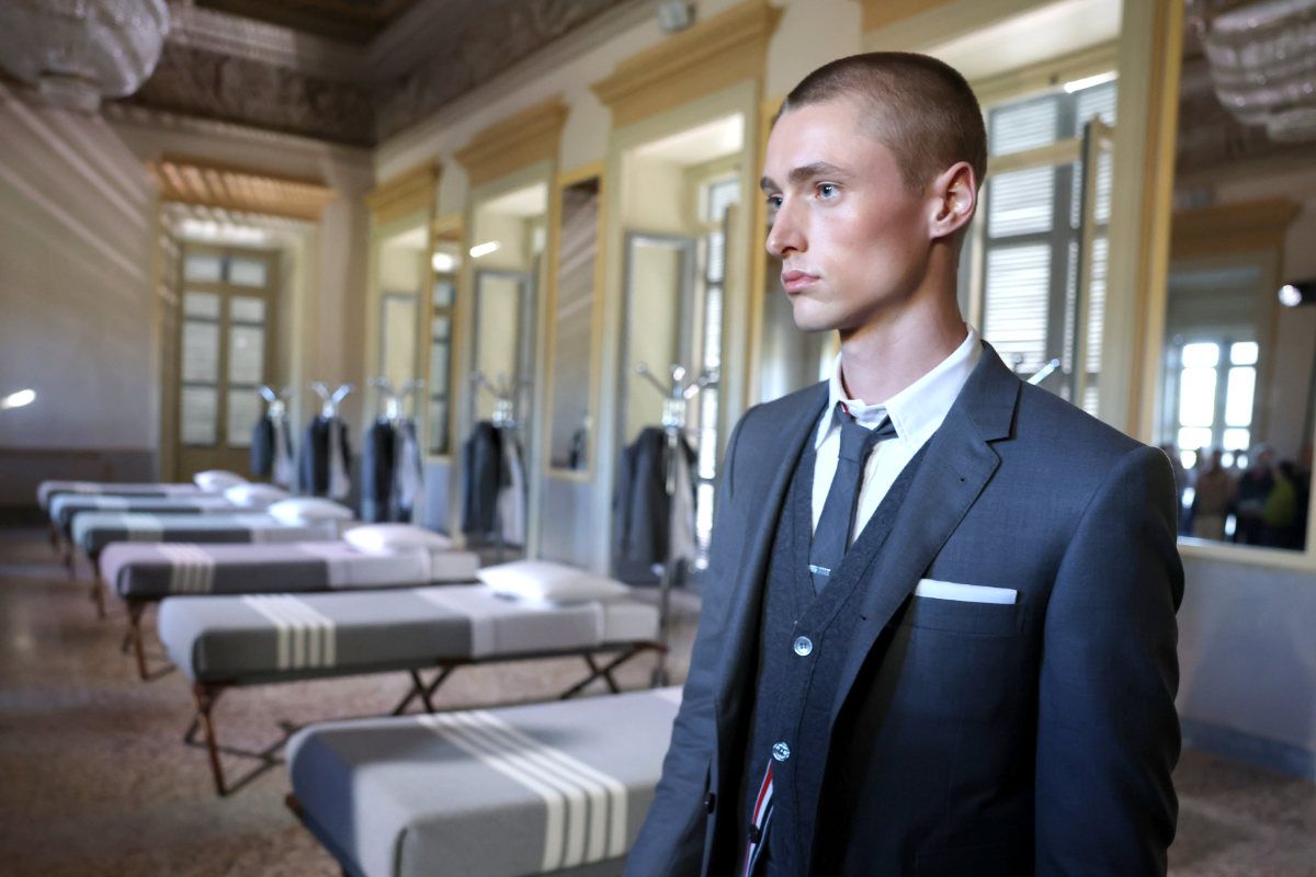 Thom Browne: Thom Browne's Cooperation With Frette Presented During The ...