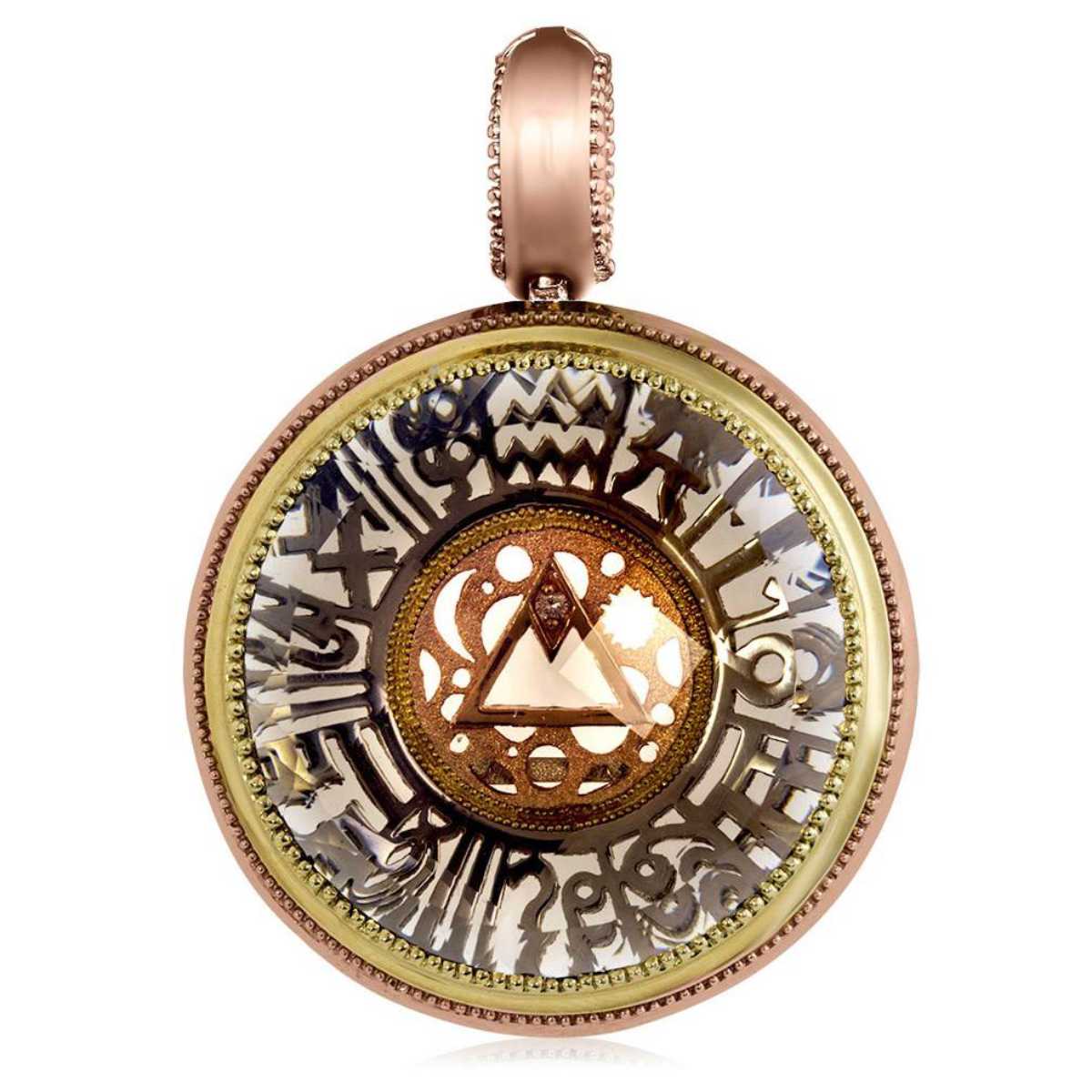 Alex Soldier: Gold Talisman Pendant Necklace - Luxferity