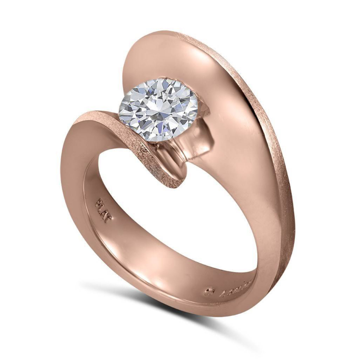 Alex Soldier: Dance Of Life Engagement Ring (Rose Gold) - Luxferity