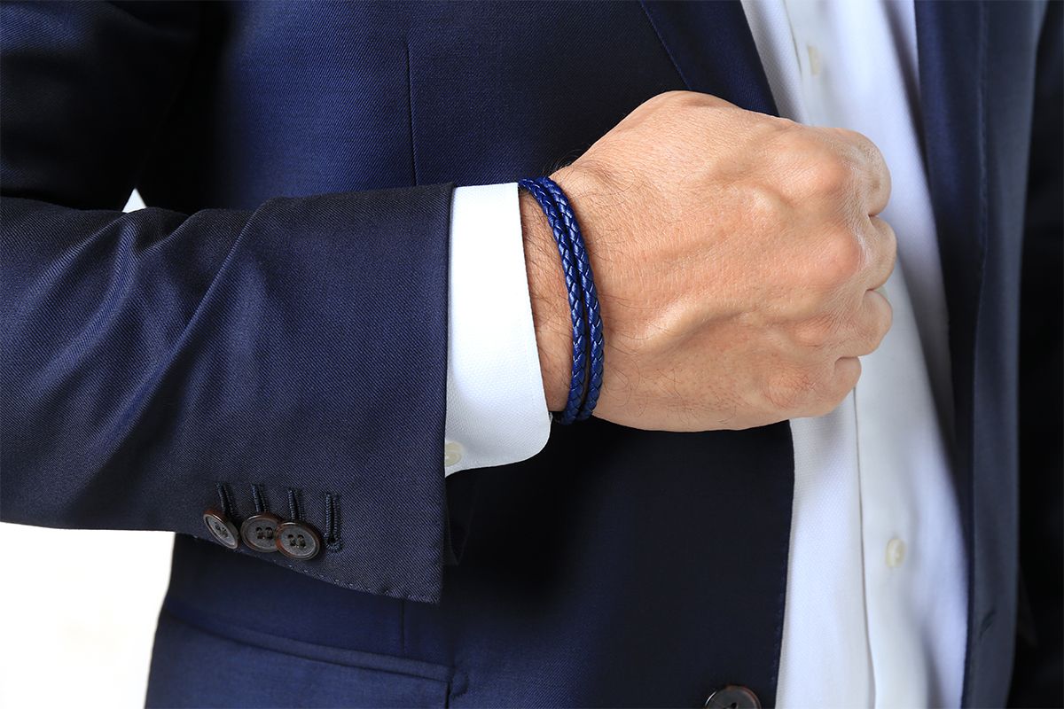 Roderer: Elio Bracelet Navy Blue - Luxferity