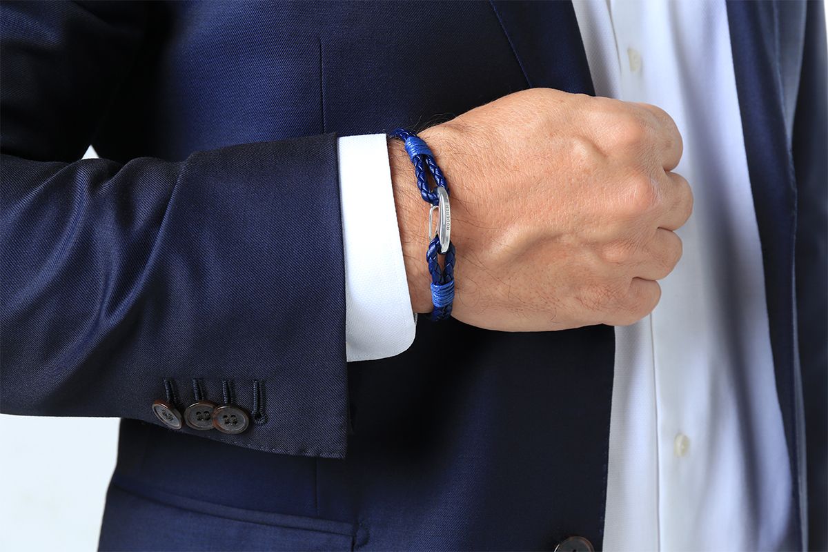 Roderer: Elio Bracelet Navy Blue - Luxferity