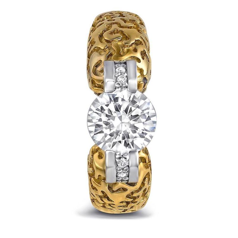 Alex Soldier: Lily Diamond Gala Texture Engagement Ring (Yellow ...