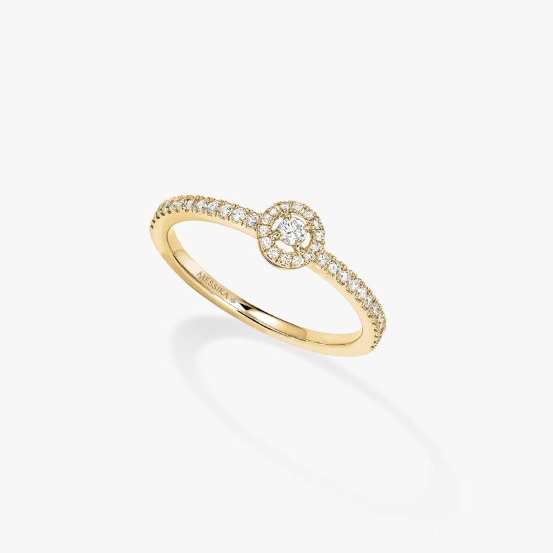 Messika Boutique Doha Vendôme: Joy PM Yellow Gold Diamond Ring - Luxferity