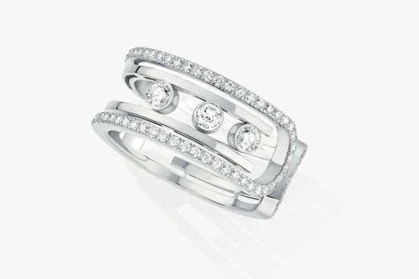Messika Boutique Doha Vendôme: Move 10th White Gold Diamond Ring ...