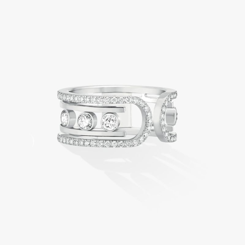 Messika Boutique Doha Vendôme: Move 10th White Gold Diamond Ring ...