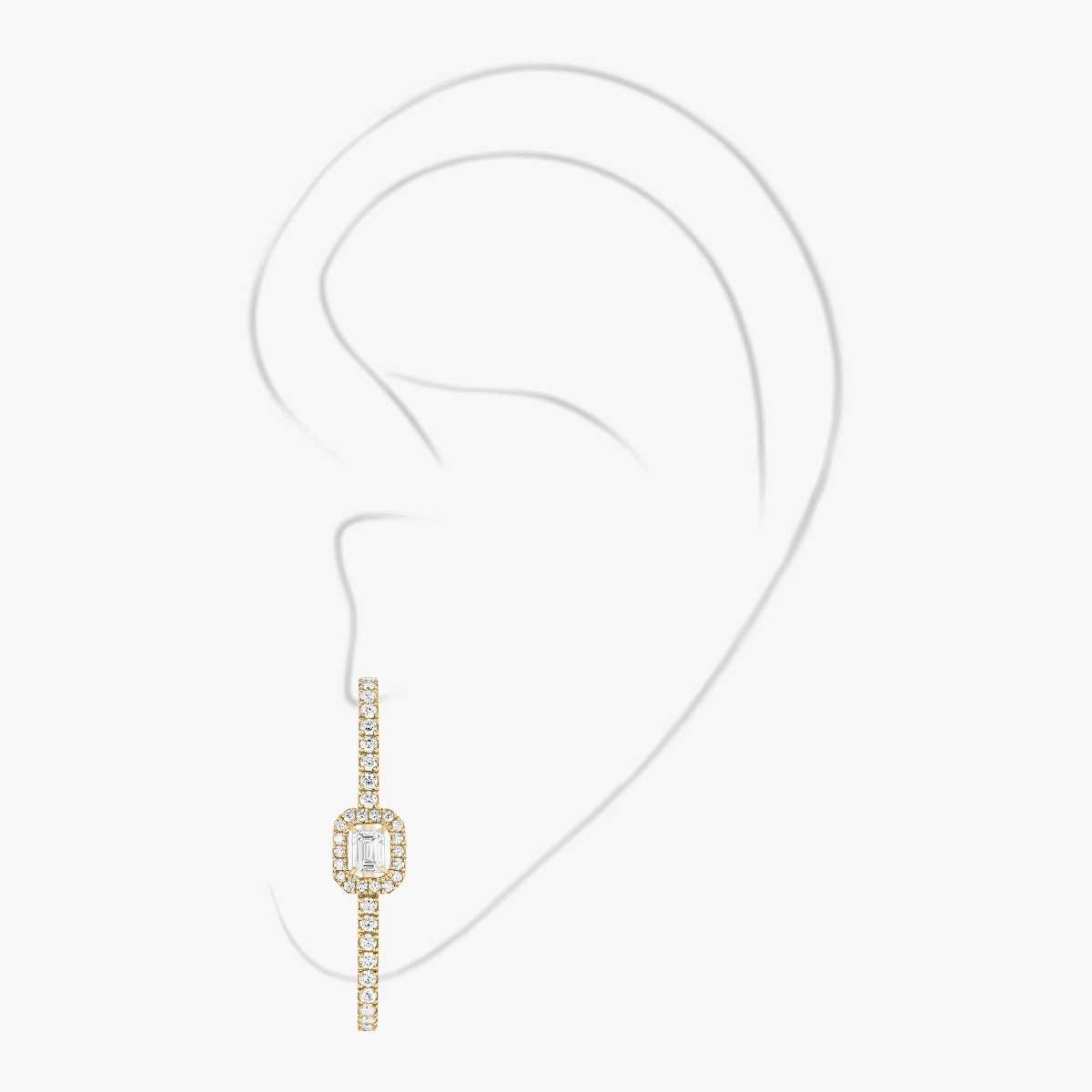 Messika Boutique KDF Lotte Main DT: My Twin Mono Clip Earlobe 0.10ct ...