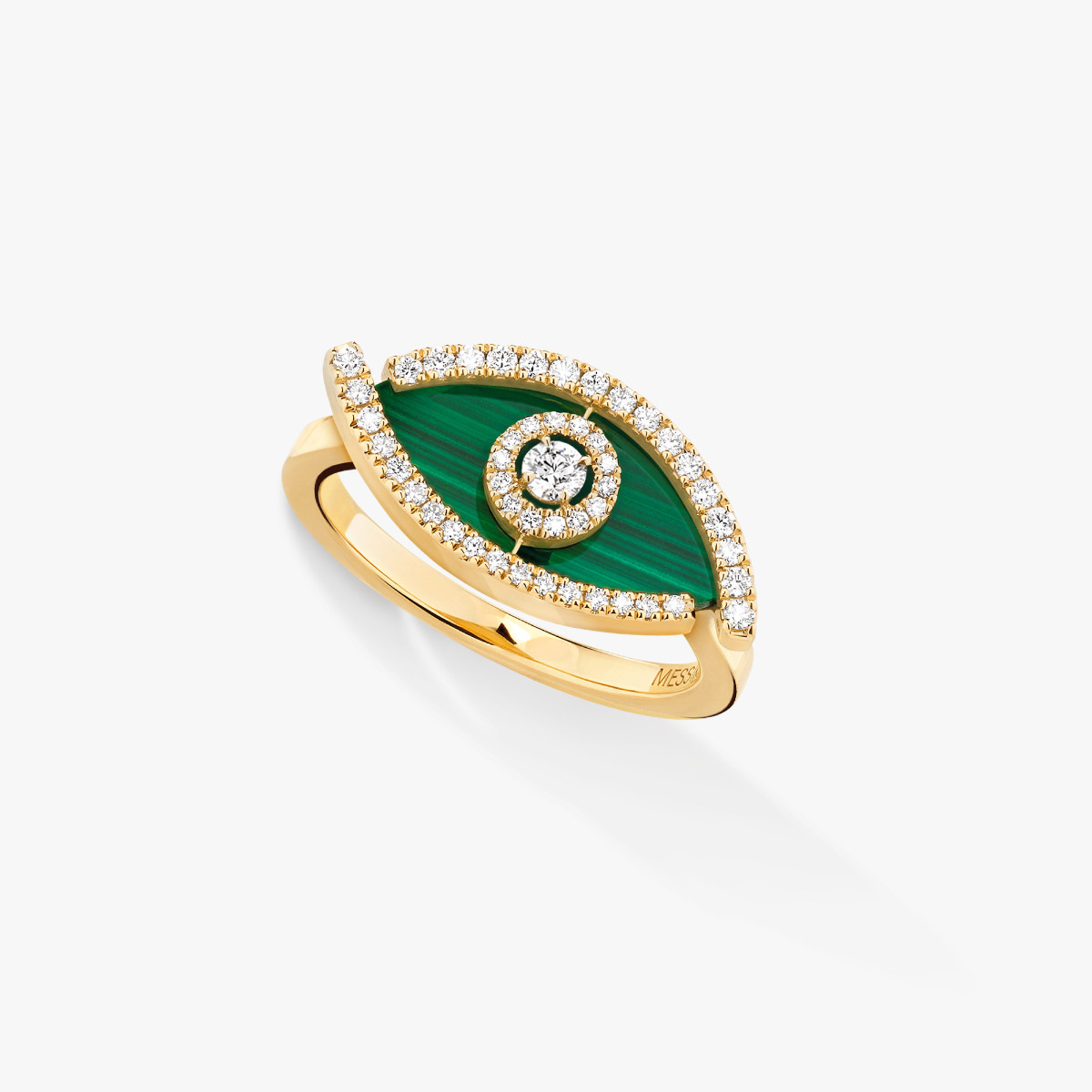 Messika Boutique Osaka: Lucky Eye Malachite Ring - Luxferity